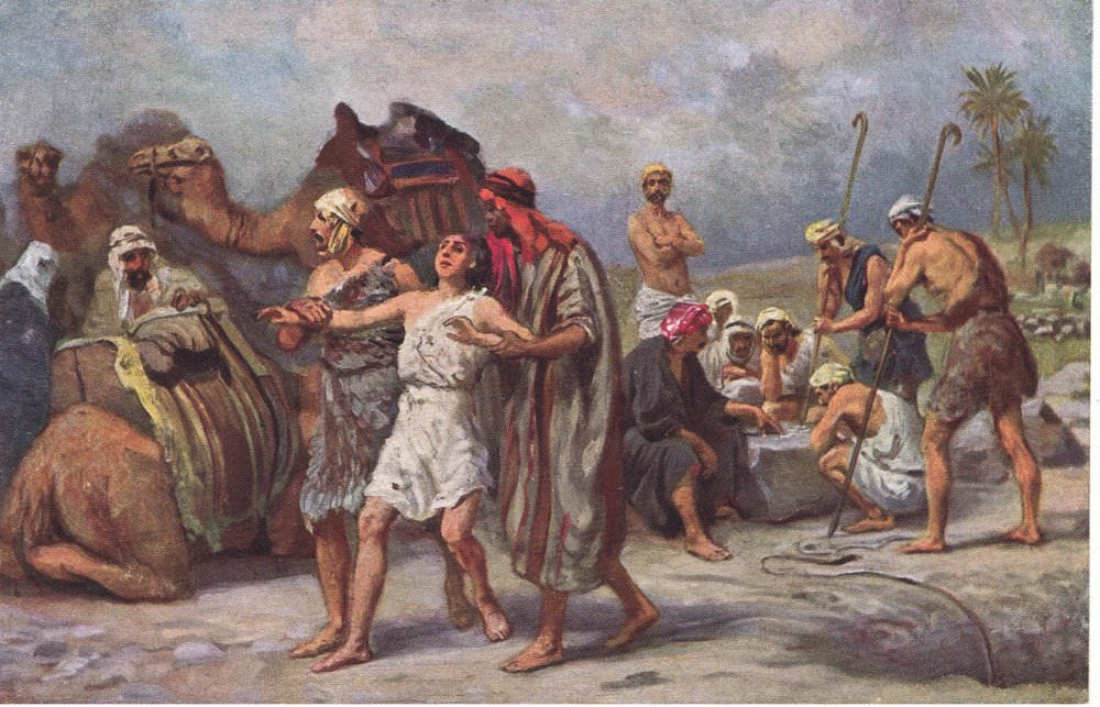 Joseph Sold by His Brethren, from Hulbert's Story of the Bible ...