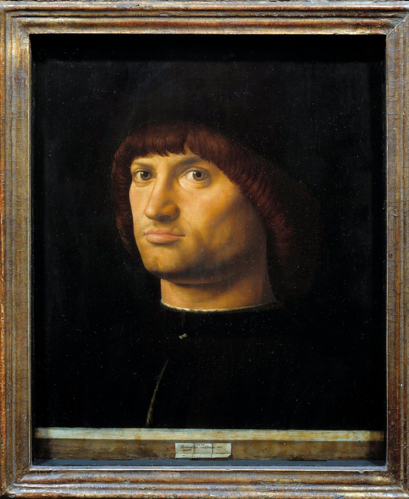 Portrait of man called the Condottiere”””” Painting by Antonello da Messina