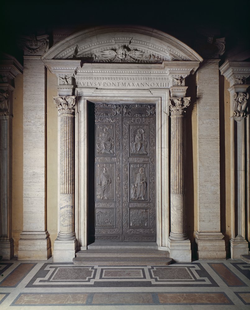 Central door of the basilica, decorated 1439-45