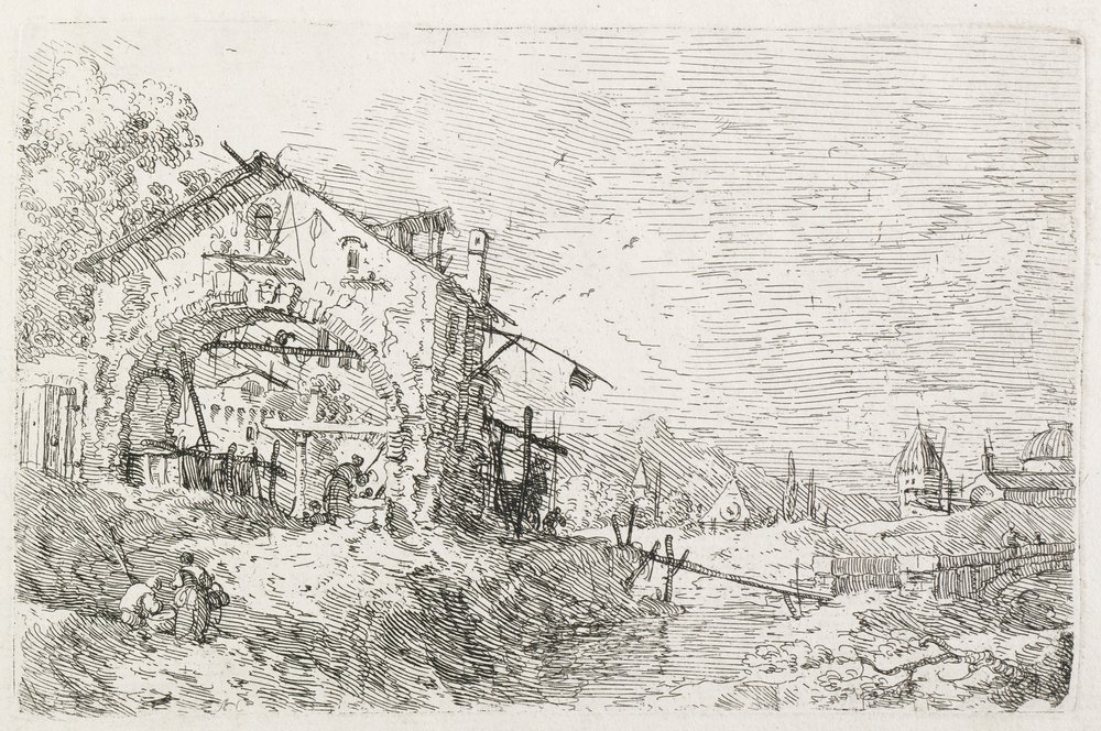 Views: A Woman Drawing Water under an Arch