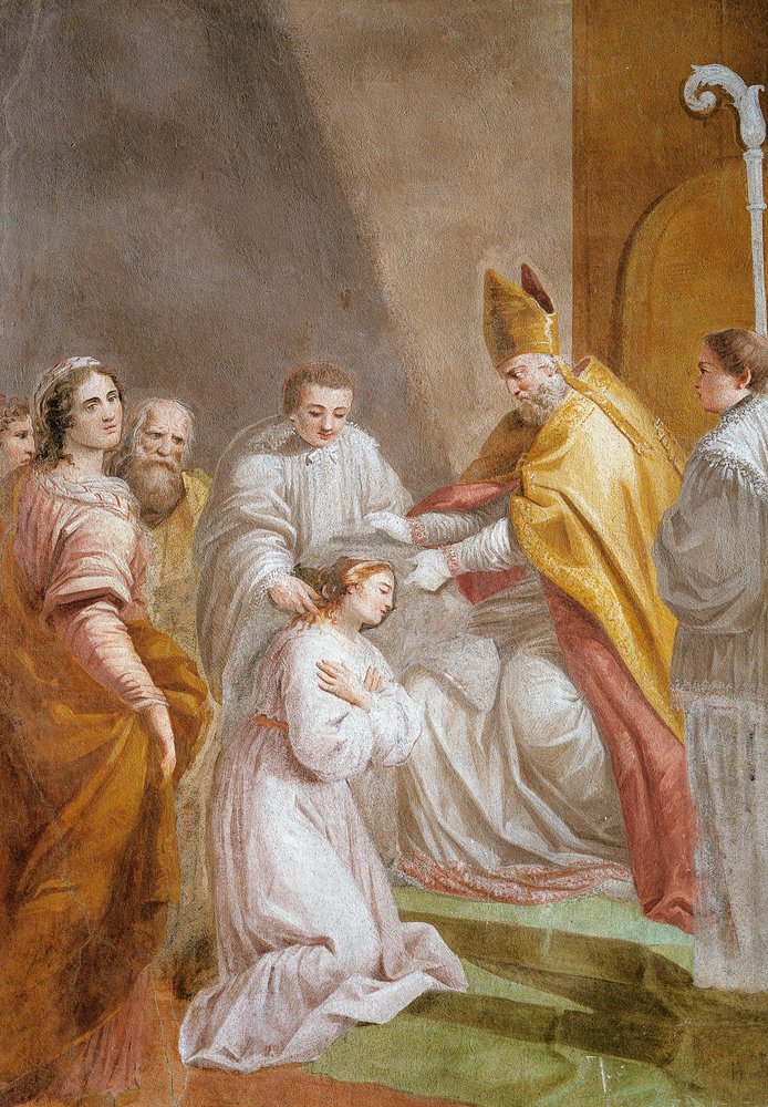 Ordination of Saint Liberata by Antonio Fedi