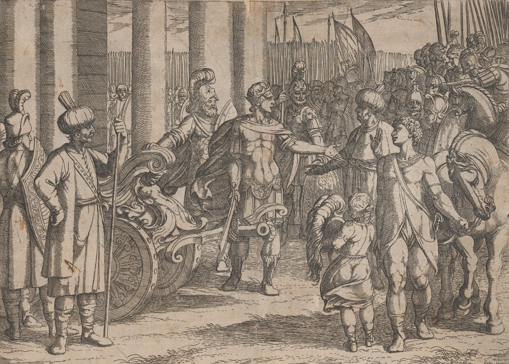 Alexander Cutting the Gordian Knot, from The Deeds of Alexander the ...