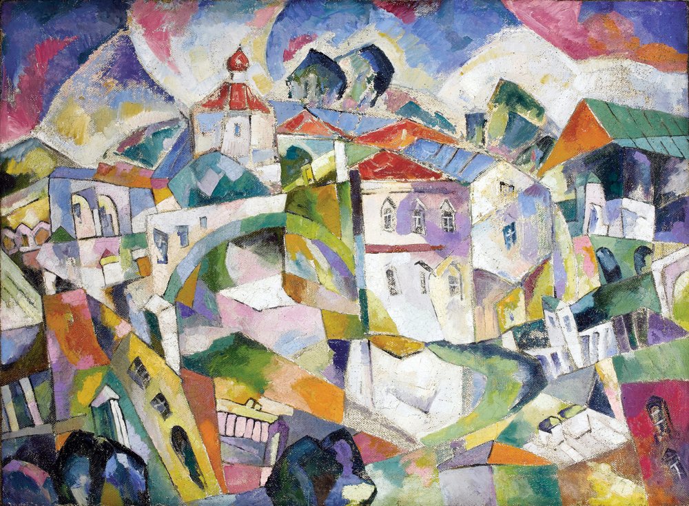 Cubist landscape, circa 1910