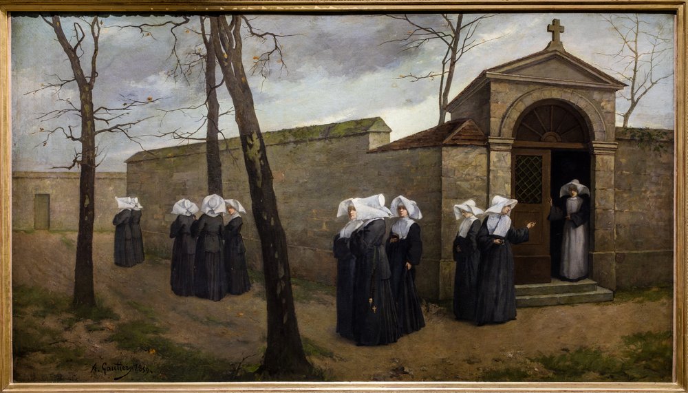 The Sisters' Walk by Armand Desire Gautier: Fine art print