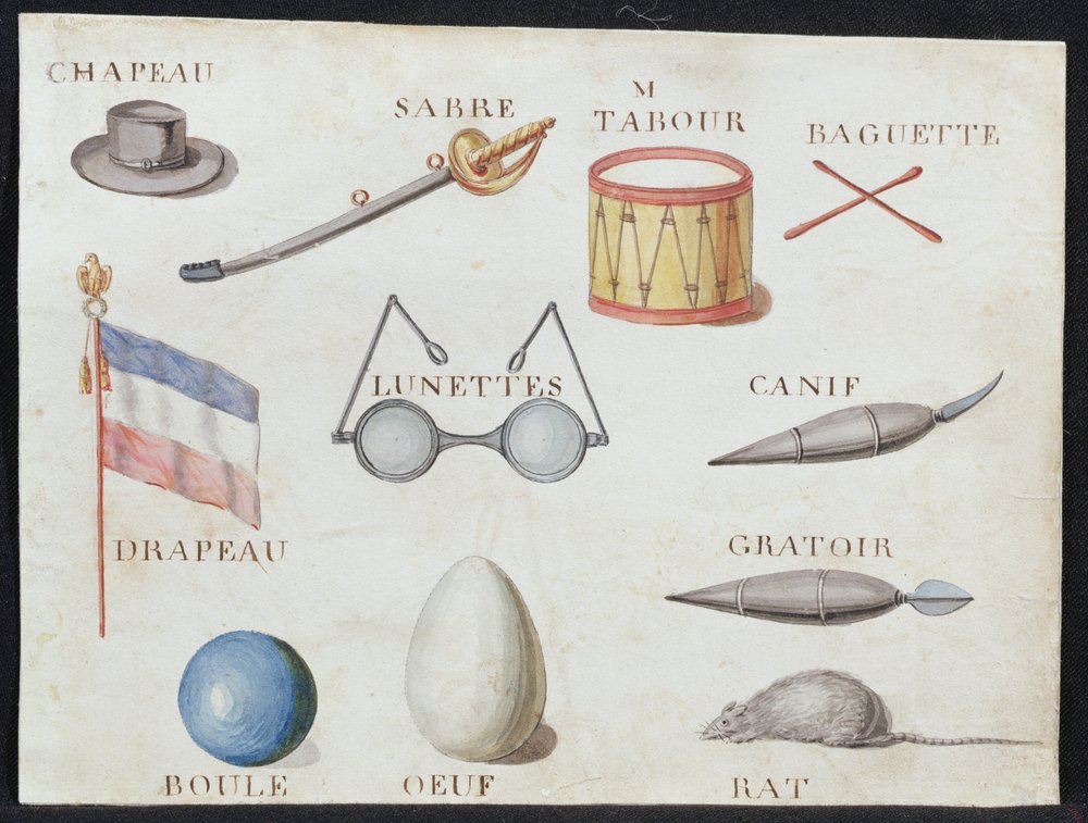 Illustrations from 'A French Alphabet Book of 1814'