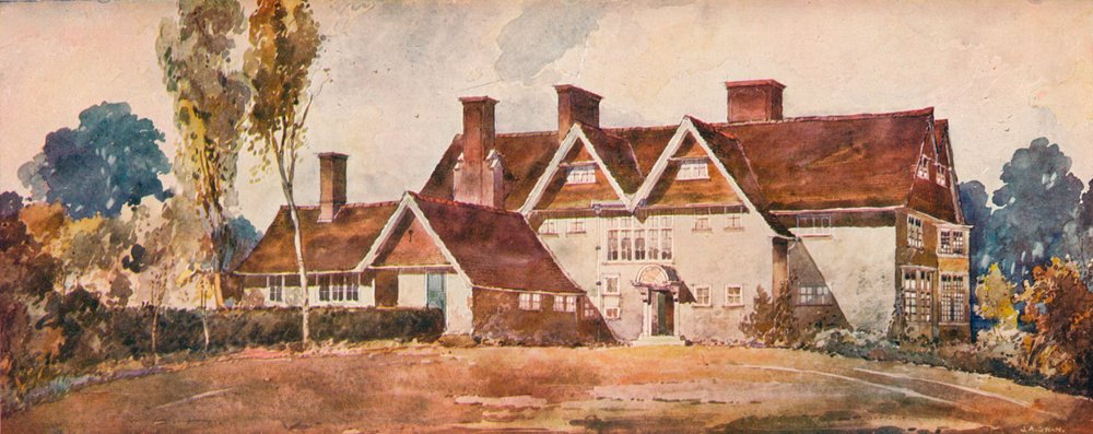 House at Harrow Weald by Arnold Mitchell: Fine art print