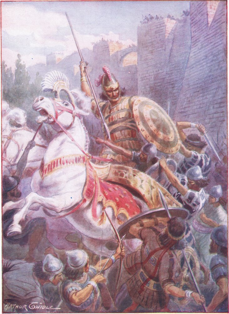 Capture of OG, king of Bashan by Arthur Twidle