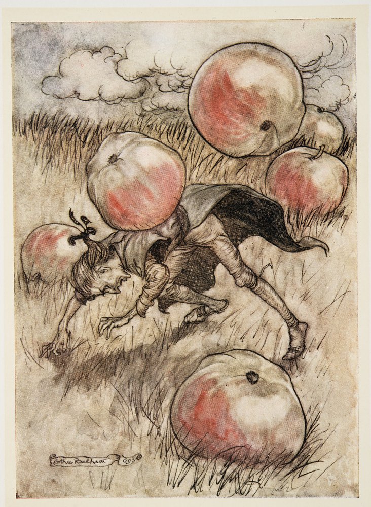 Apples Came Tumbling about my Ears, from Gulliver's Travels by Jonathan ...