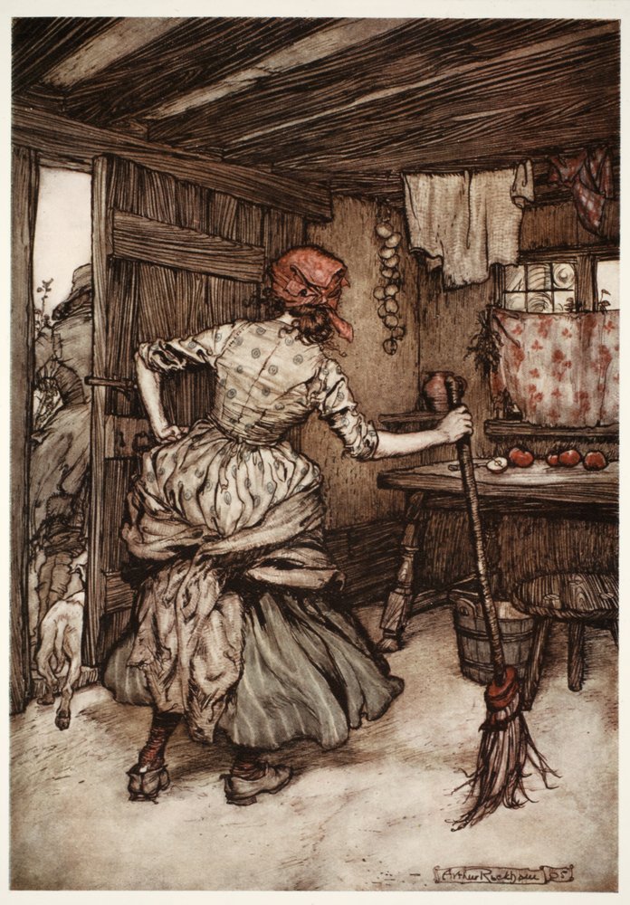 So that he was fain to draw off his forces and take to the outside of ...