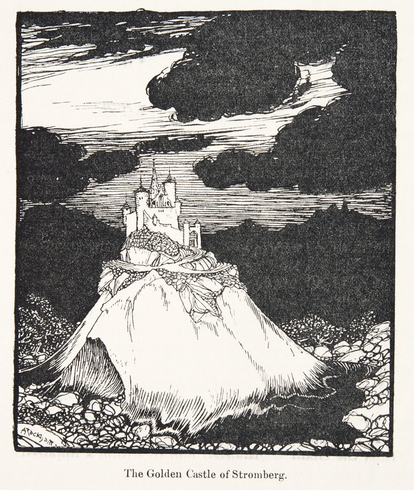 The Golden Castle of Stromberg by Arthur Rackham