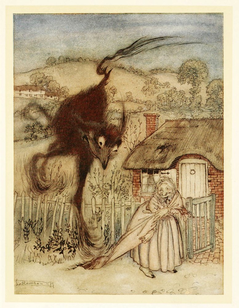Well! She Chuckled, I Am in Luck! by Arthur Rackham