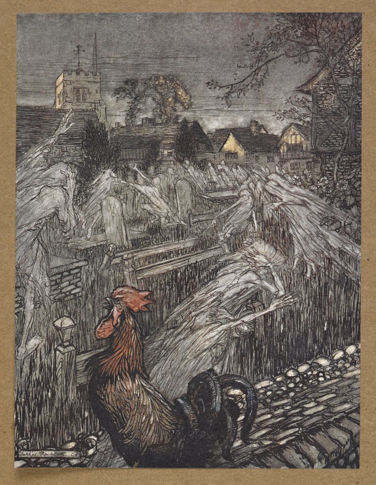 A scene from 'A Midsummer Night's Dream by Arthur Rackham