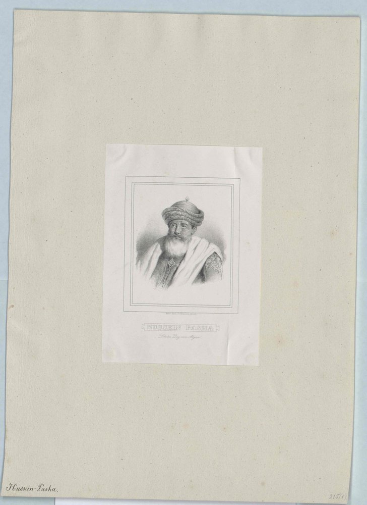 Dey Hussein of Algiers by Artist Unknown: Fine art print