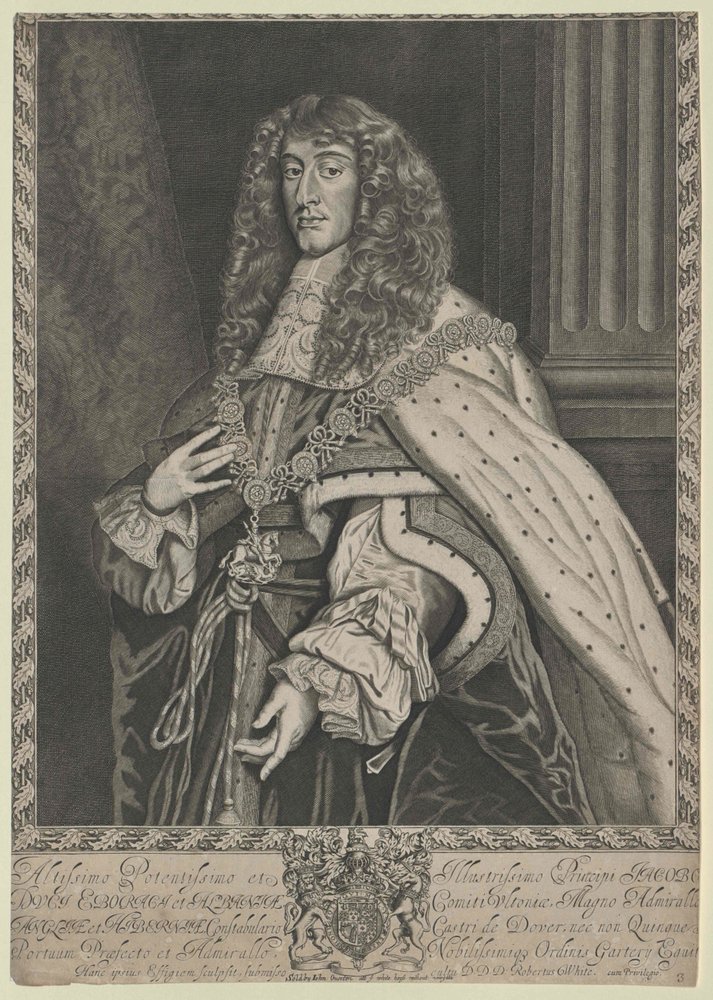 King James II of England by Artist Unknown: Fine art print
