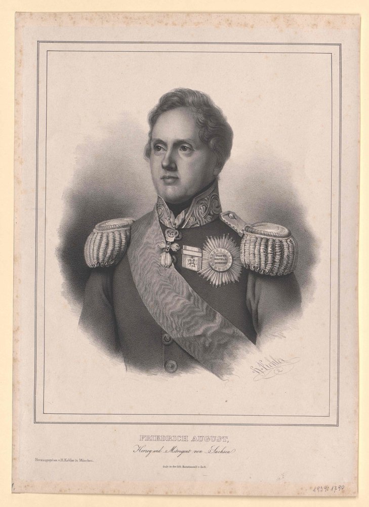 King Frederick Augustus II of Saxony by Artist Unknown