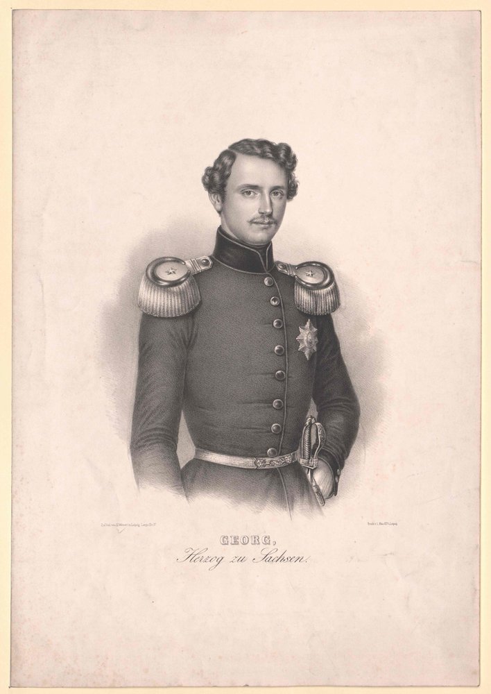 King George of Saxony by Artist Unknown: Fine art print