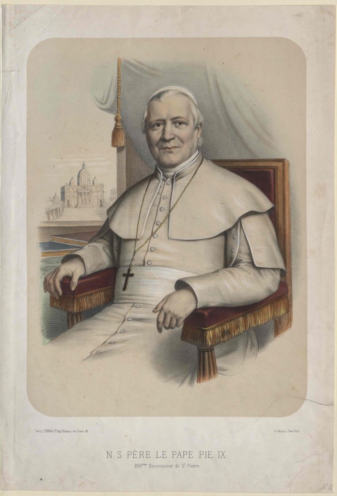 Pope Pius IX by Artist Unknown: Buy fine art print