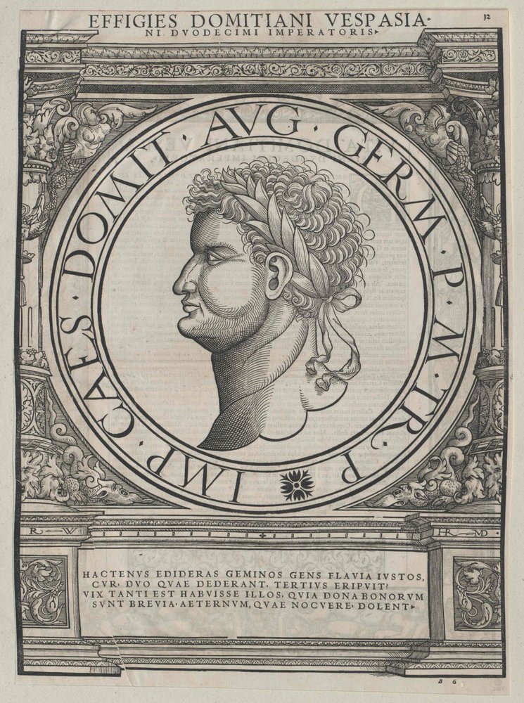 Roman emperor Domitian by Artist Unknown: Fine art print