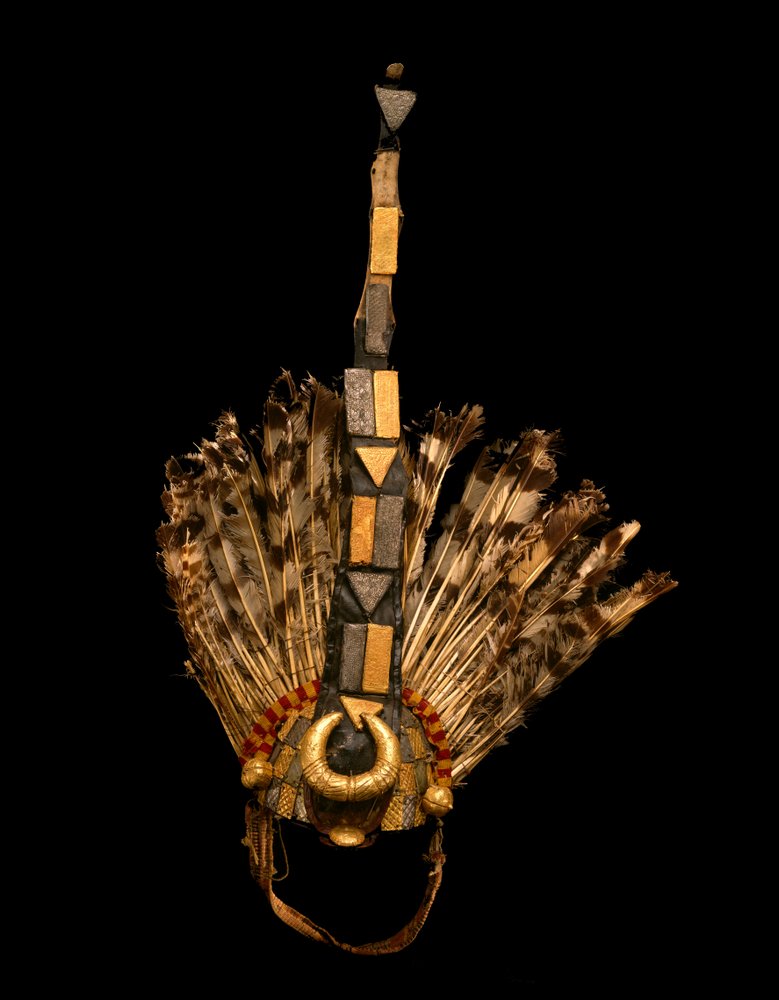 Chief Sword Bearers Headdress, Ghana, c.1825