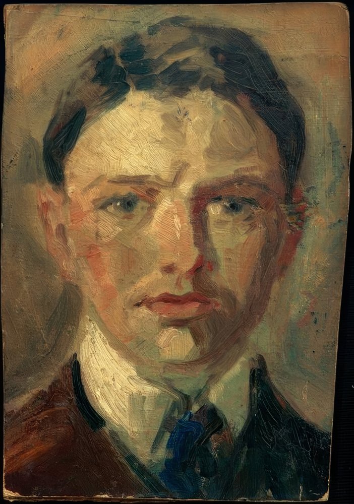 Study for a Self-Portrait by August Macke: Fine art print
