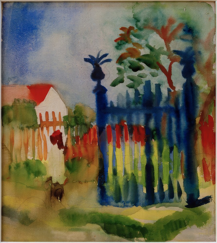 Garden Gate by August Macke: High-quality fine art print