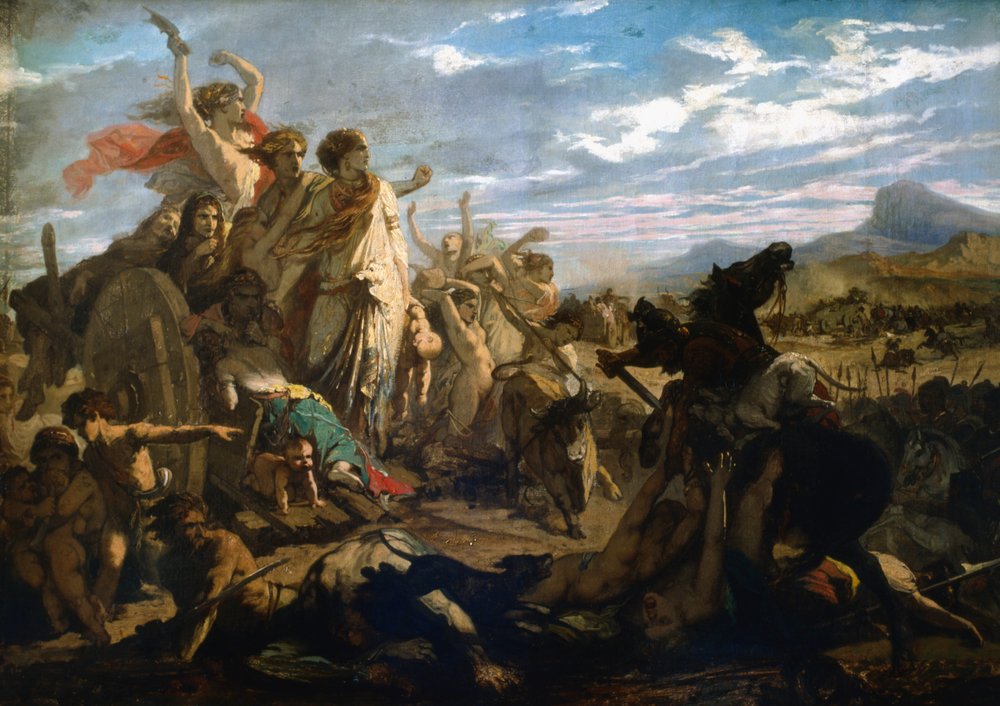 The Women of Gaul by Auguste Barthelemy Glaize