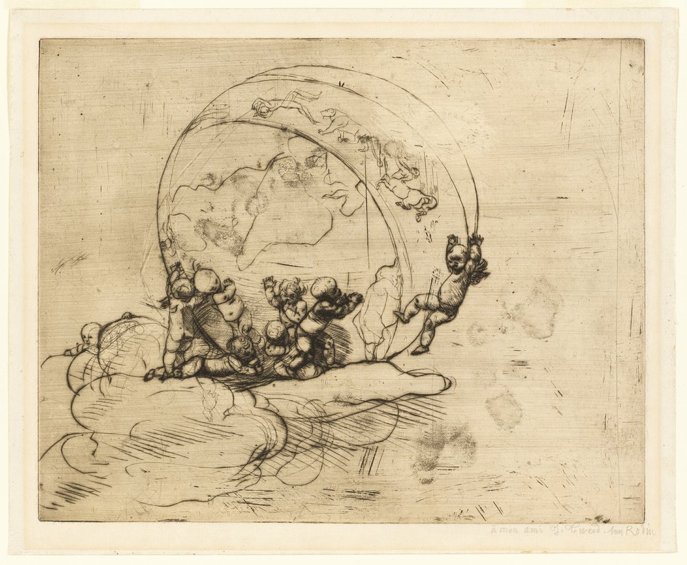 Love Turning the World by Auguste Rodin: Fine art print
