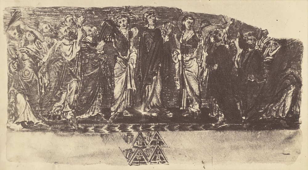 Bethlehem. Mosaic of the Church by Auguste Salzmann