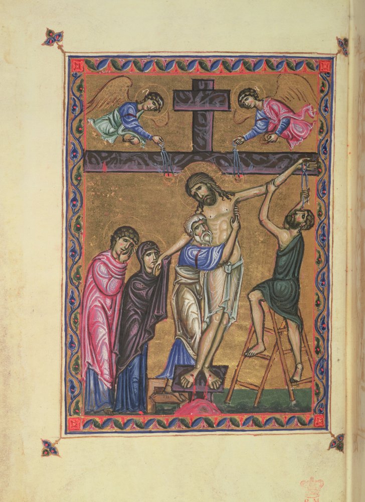 The Descent from the Cross, from the Psalter of Queen Melisende