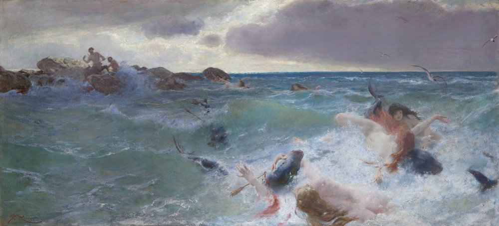 Revenge of the Centaurs by Benes Knupfer: Fine art print