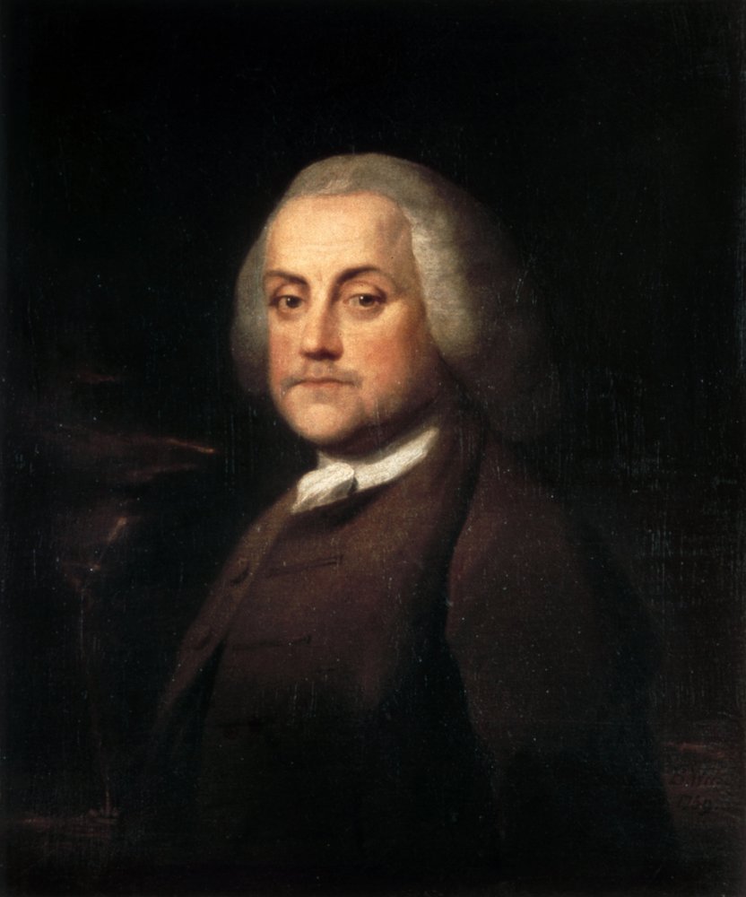 Benjamin Franklin by Benjamin Wilson: Buy fine art print