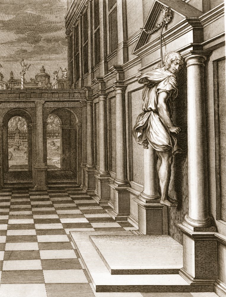 Iphis Hangs Himself in Despair that he Could Not Gain Anaxarete