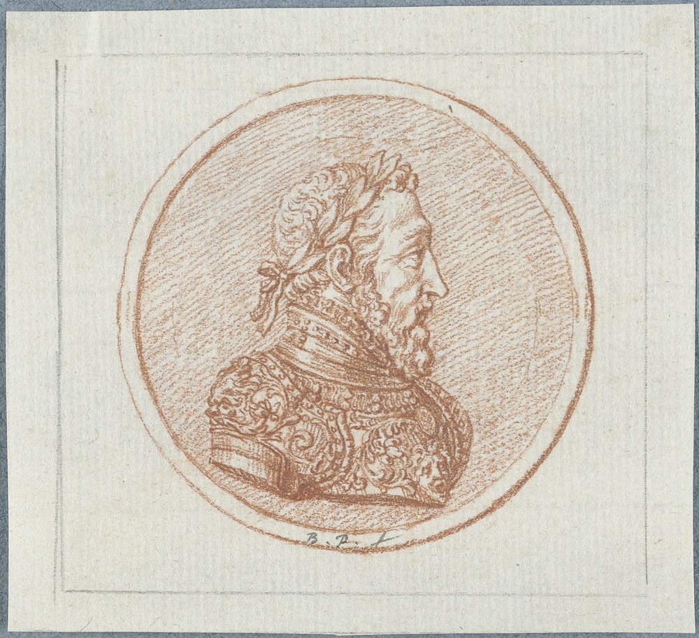 Portrait of King Henry II of France by Bernard Picart