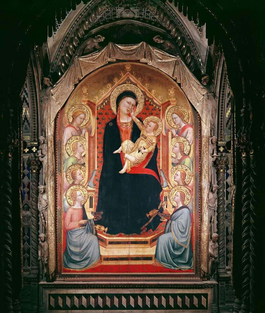 Madonna and Child with Angels, 1347 by Bernardo Daddi