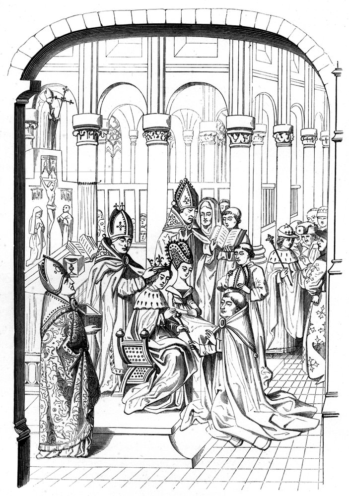 The coronation of King Charles V of France