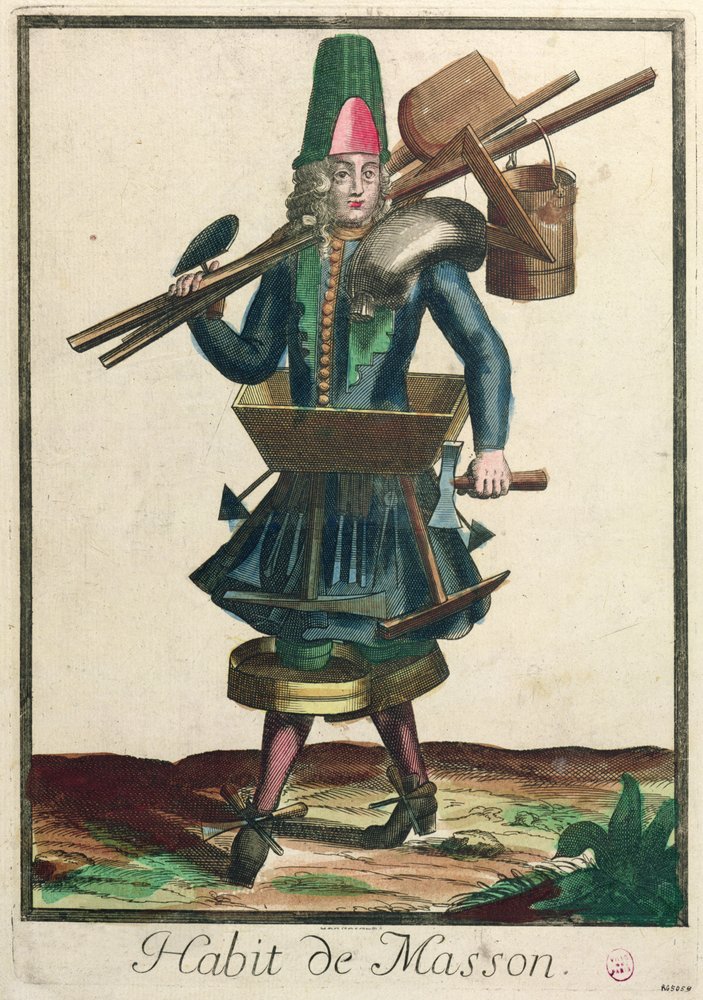 The Mason's Costume by Nicolas Bonnart: Buy fine art print