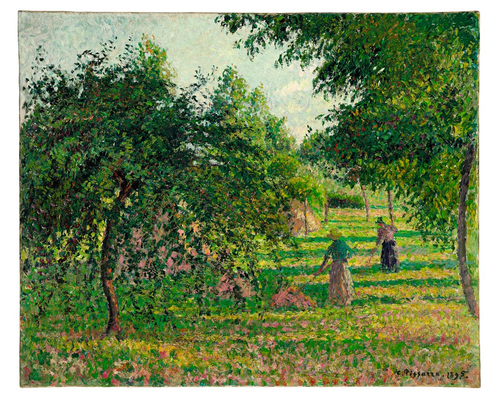 Apple Trees and Hay Makers at Eragny