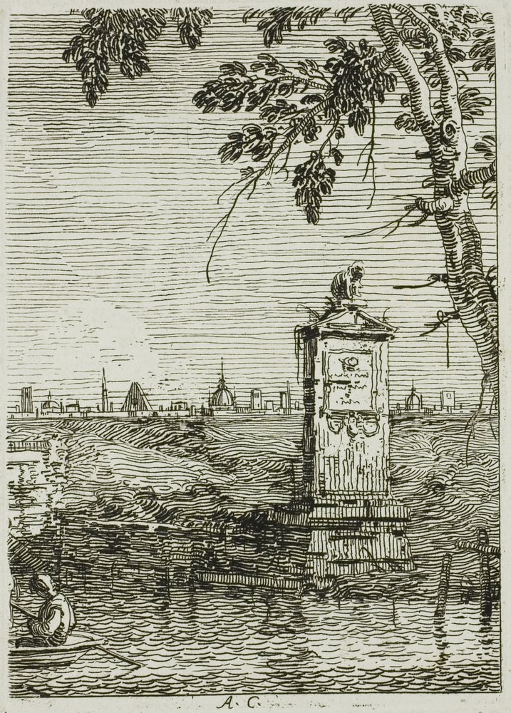 The Little Monument, from Vedute by Canaletto