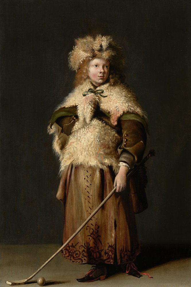 Moses ter Borch Holding a Kolf Stick, c.1655