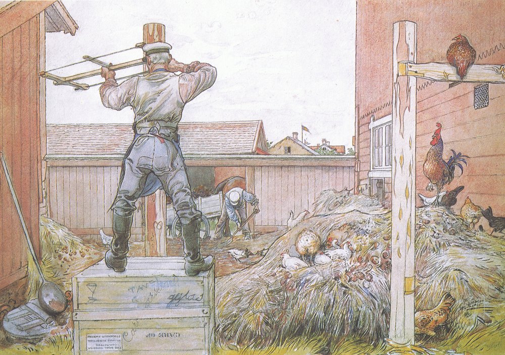 The Cock Went on Crowing All the Time Elfstrom Sawed and Hammered