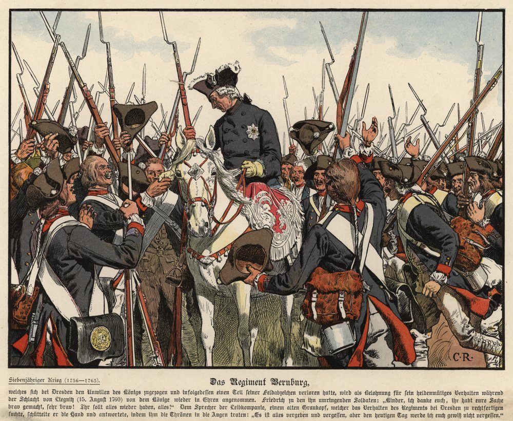 The Bernburg Regiment by Carl Röchling: Fine art print
