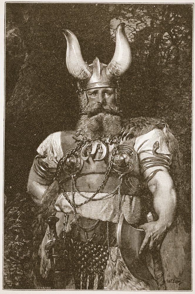 A Viking Chief, illustration from 'The Church of England: A History for ...