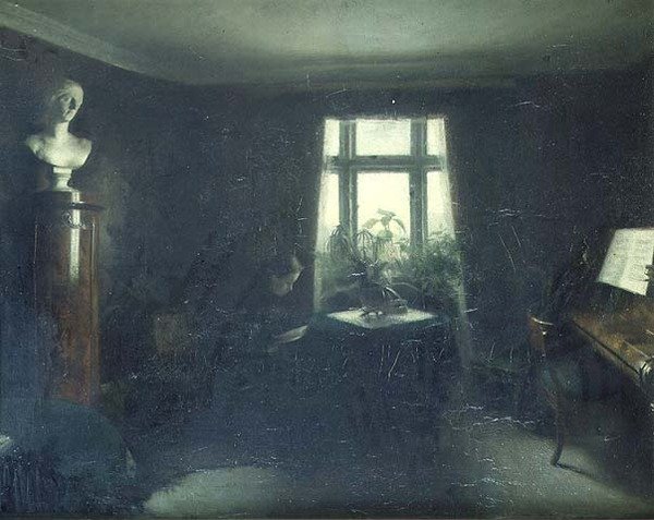 Interior by Carl Holsoe: Highest-quality art reproduction