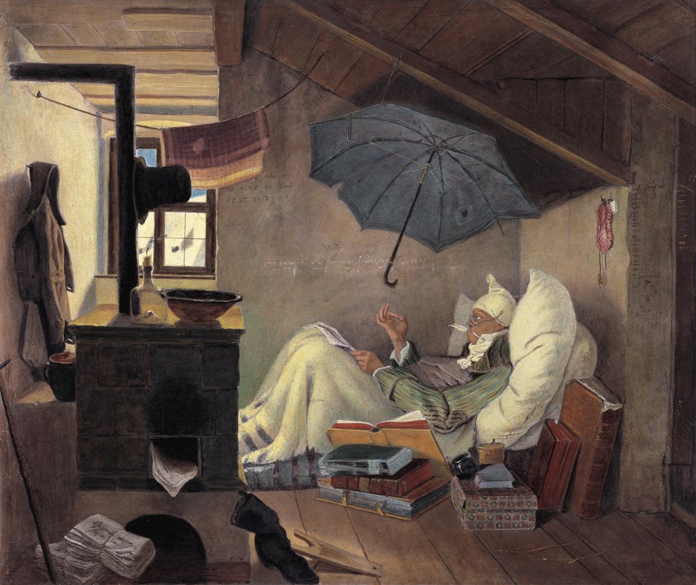 The Poor Poet by Carl Spitzweg: Buy fine art print
