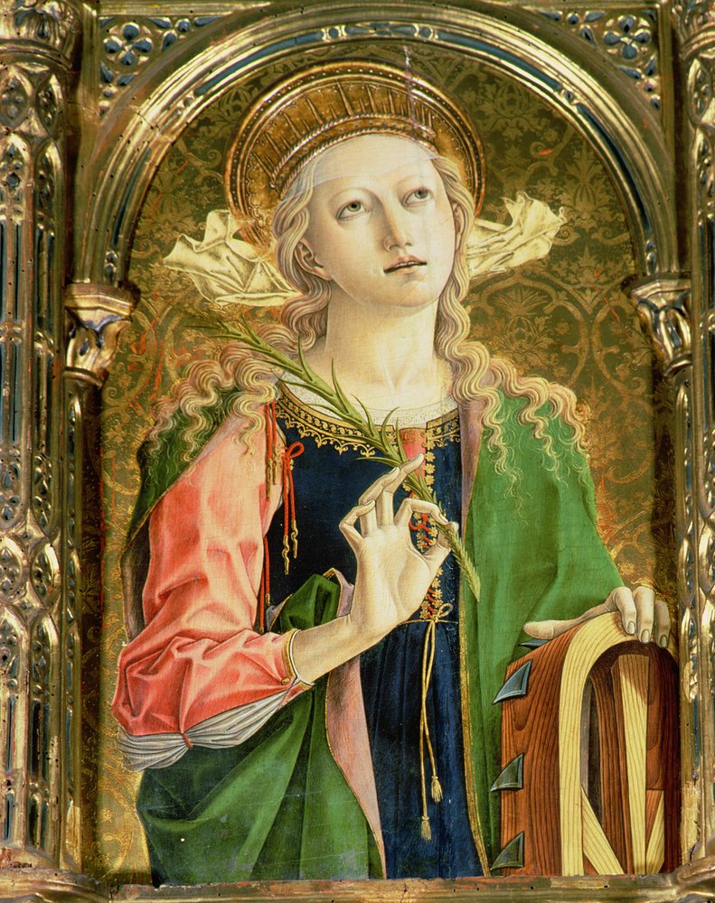 St. Catherine of Alexandria (detail of the Sant'Emidio polyptych)