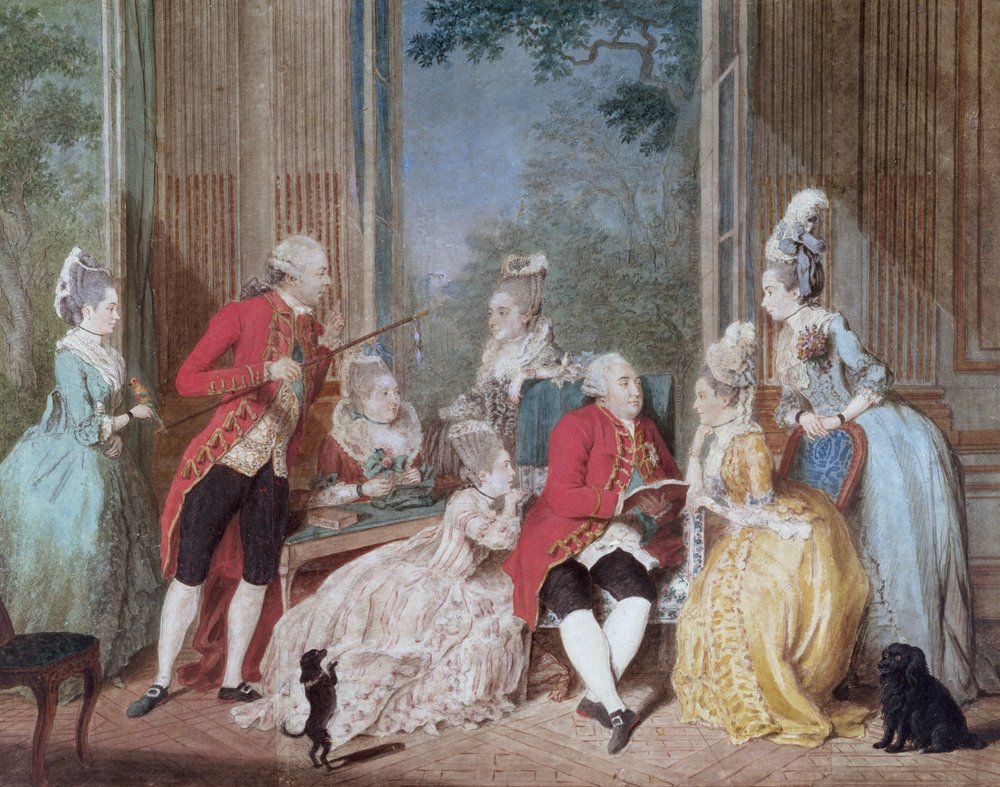 The Salon of Philippe Egalite (1747-93) Duc d'Orleans