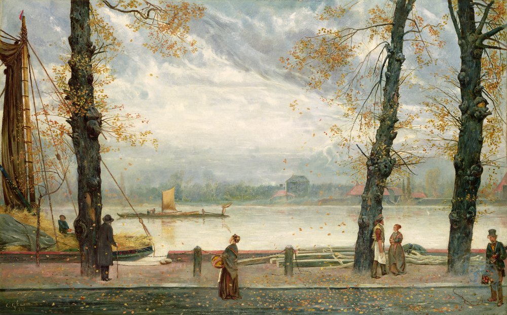 Cheyne Walk, 1870 by Cecil Gordon Lawson: Fine art print