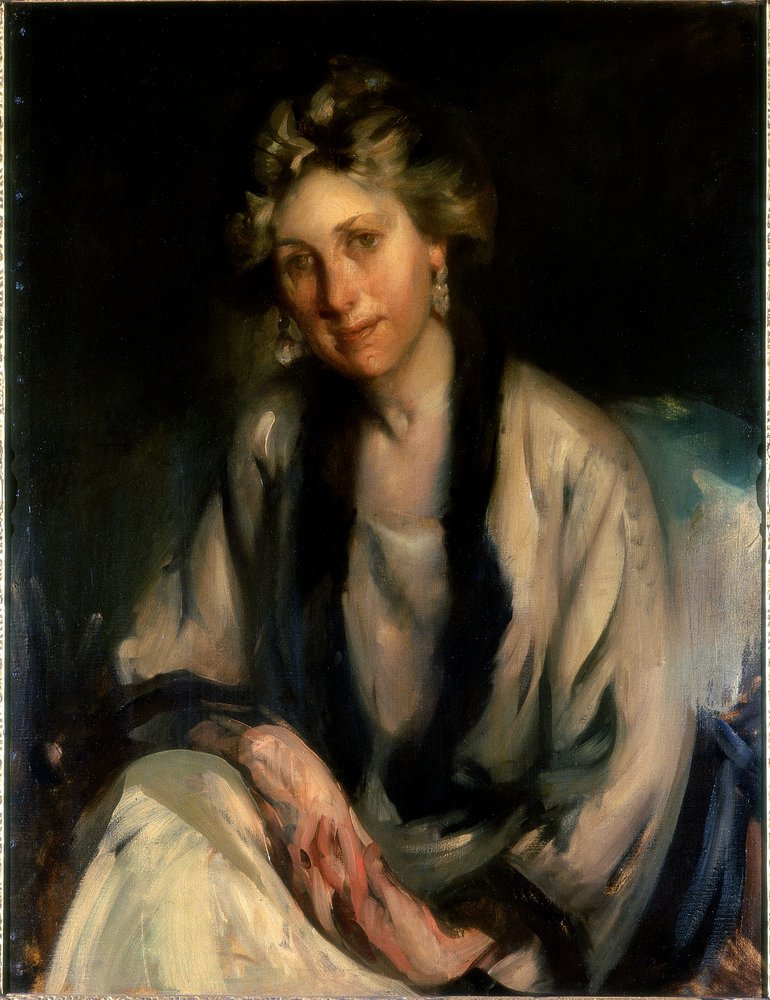 Portrait of a Lady by Cecil William Rea: Fine art print
