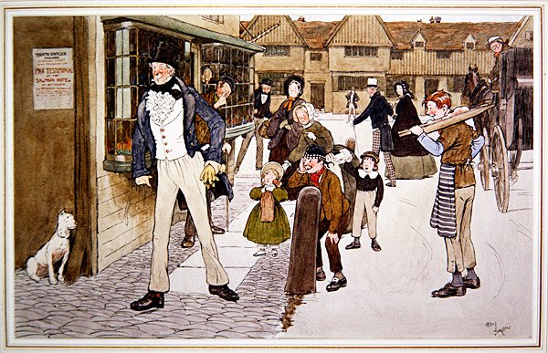 Pigg goes to receive the testimonial, illustration from Handley Cross ...