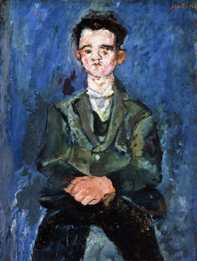 Portrait of a Boy in Blue by Chaim Soutine: Fine art print